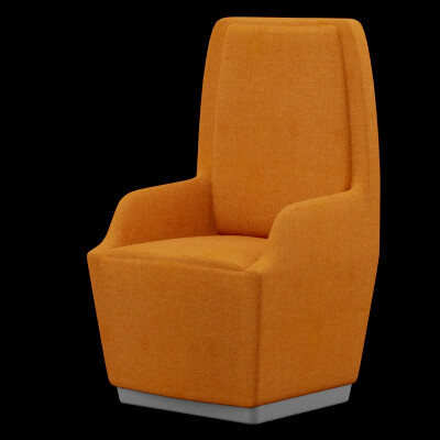 Orange Chair - 3D Model by thedazking