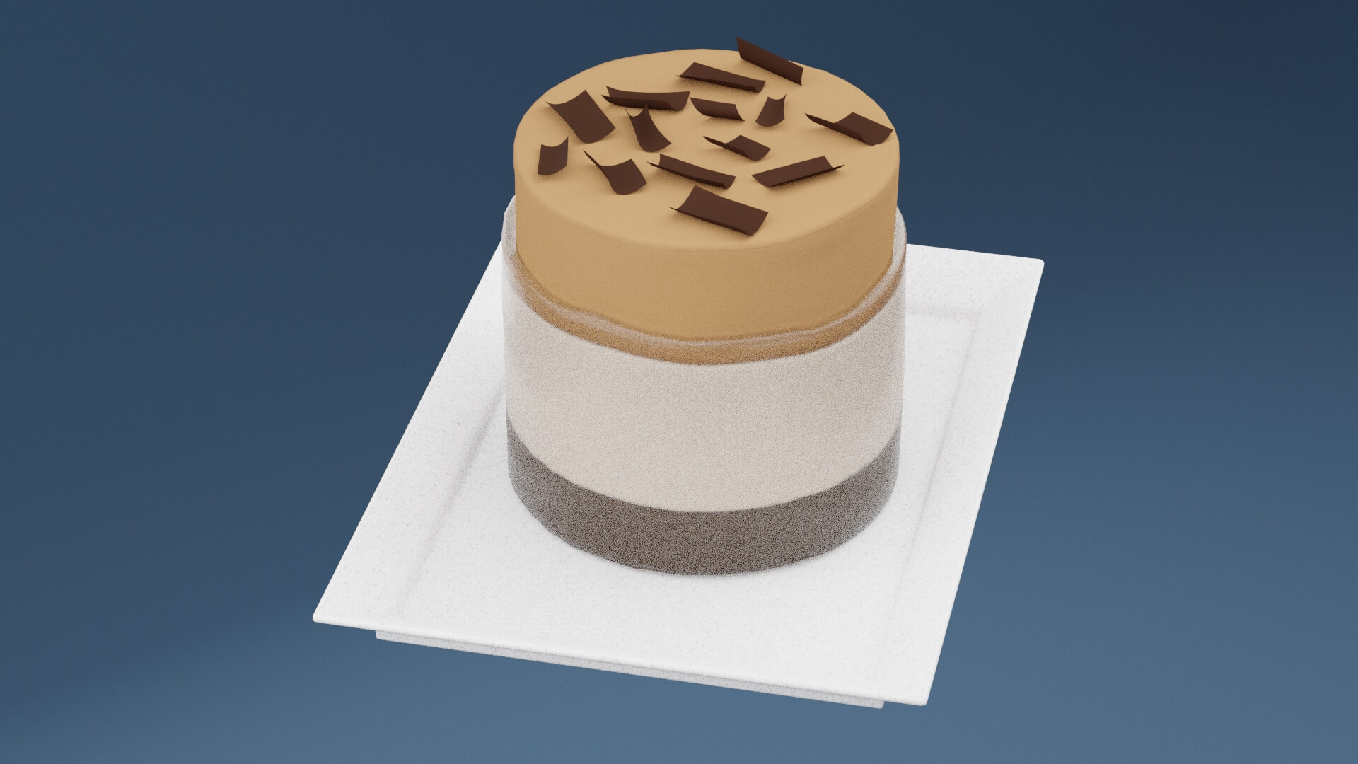 Oval Shaped Mini Cake - 3D Model by thedazking
