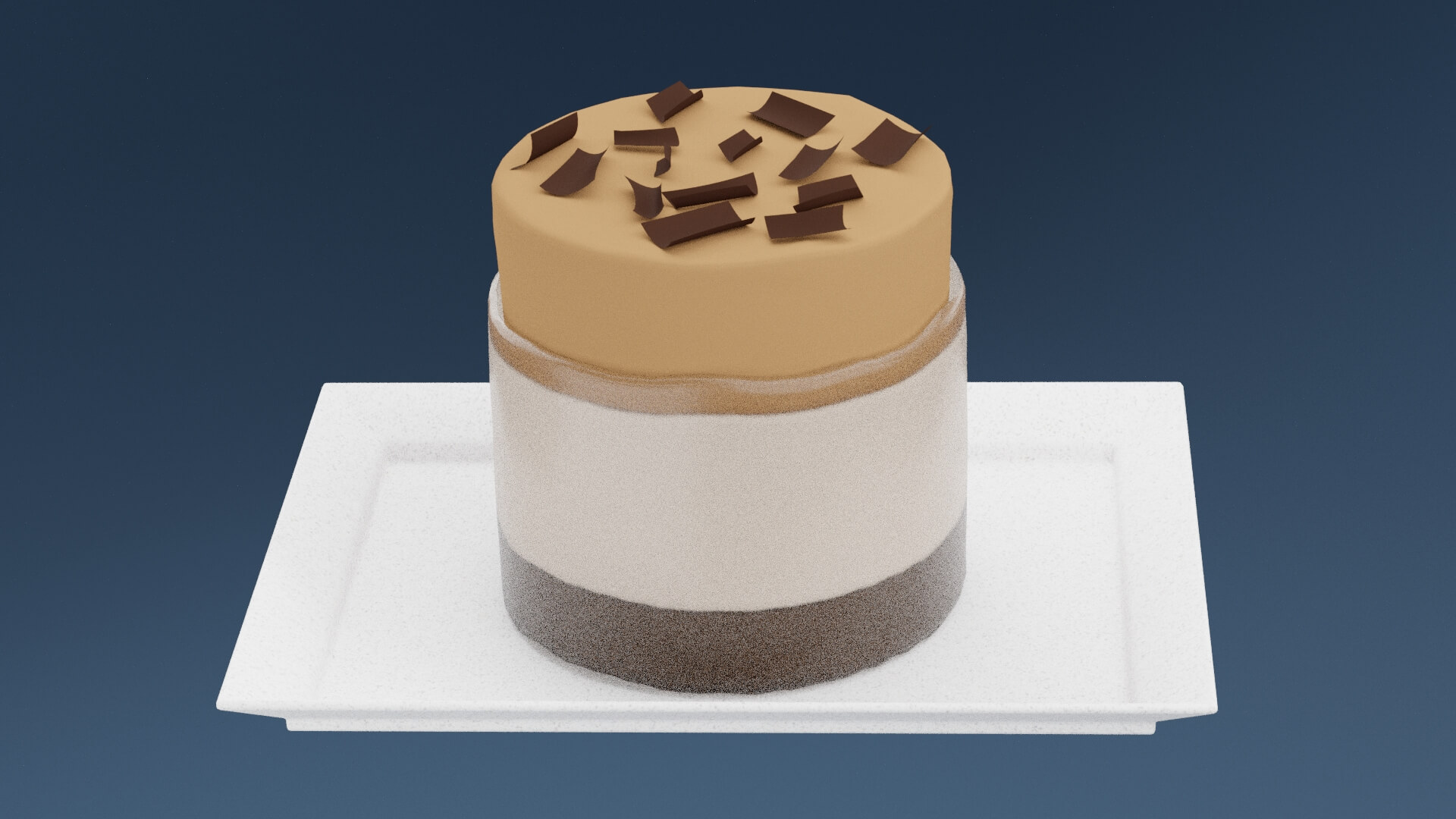 Oval Shaped Mini Cake - 3D Model by thedazking