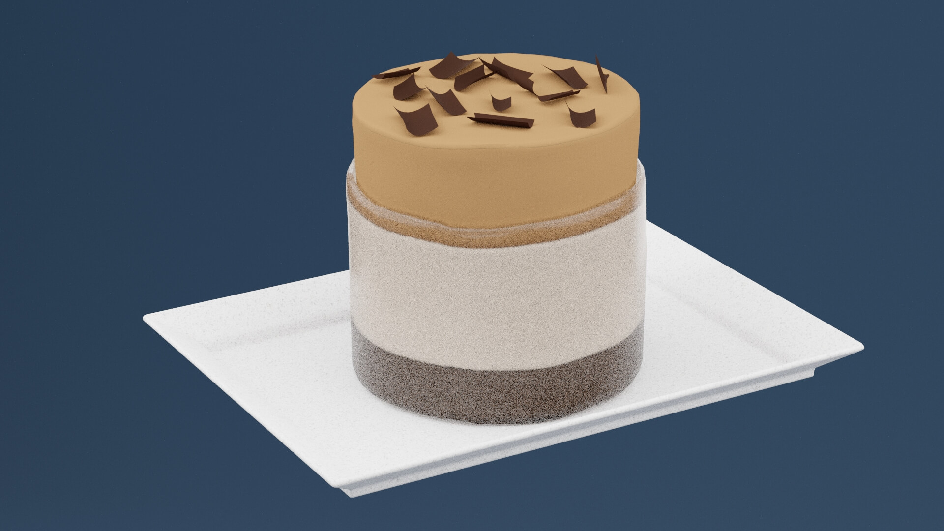 Oval Shaped Mini Cake - 3D Model by thedazking
