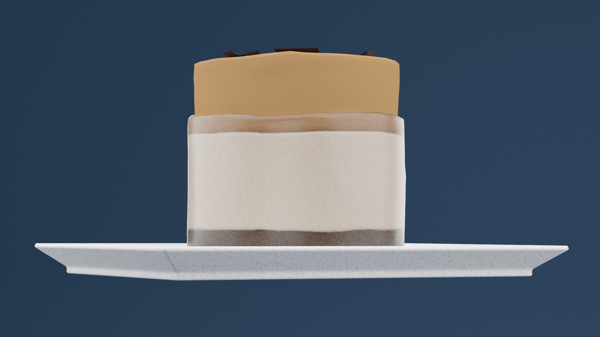 Oval Shaped Mini Cake - 3D Model by thedazking