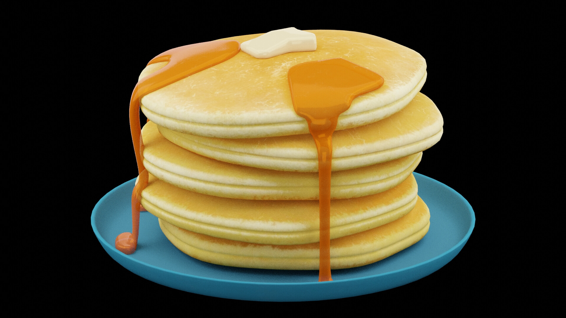 Fluffy Pancakes - 3D Model by thedazking