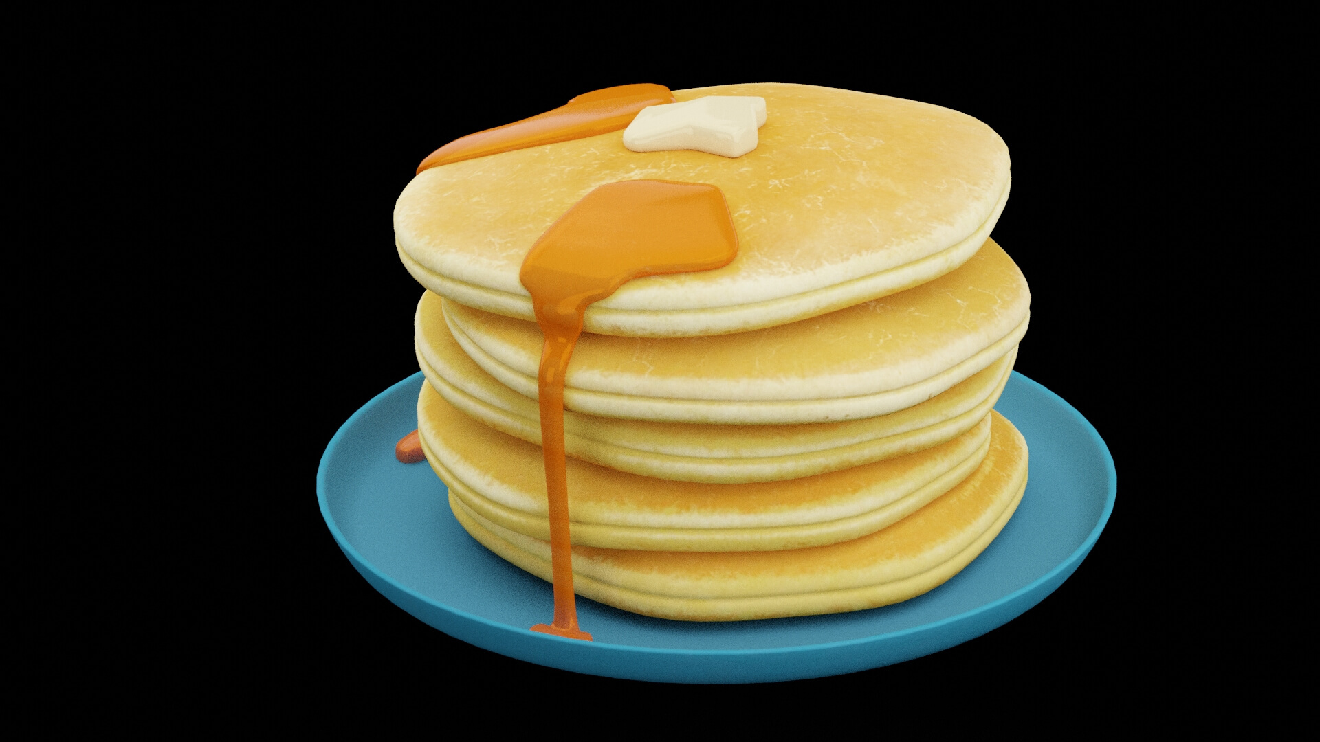 Fluffy Pancakes - 3D Model by thedazking