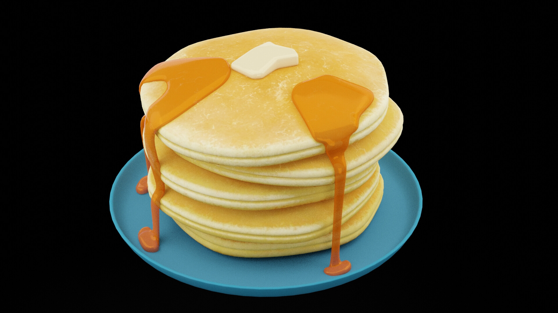 Fluffy Pancakes - 3D Model by thedazking