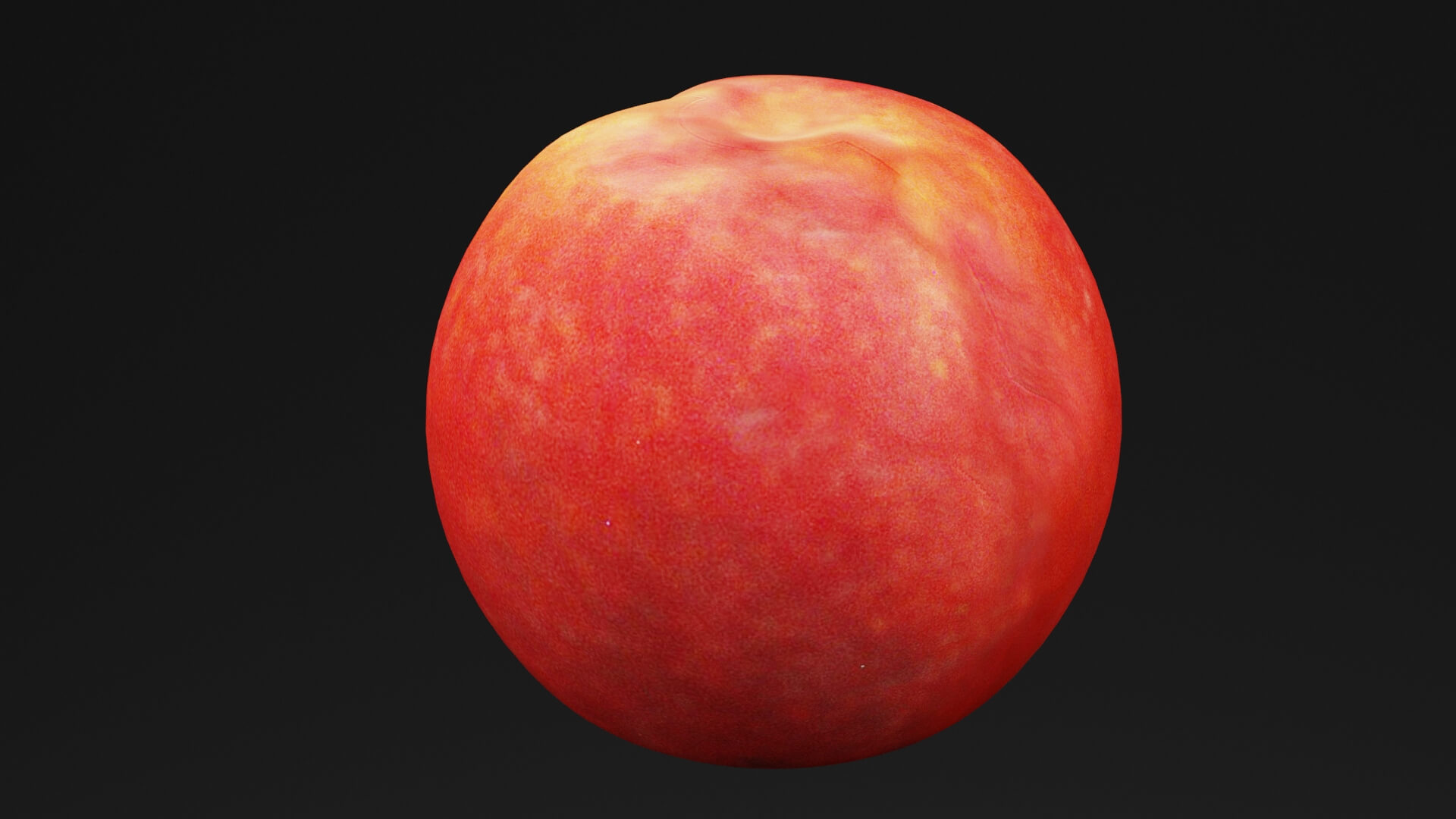 Realistic Peach Fruit - 3D Model by thedazking
