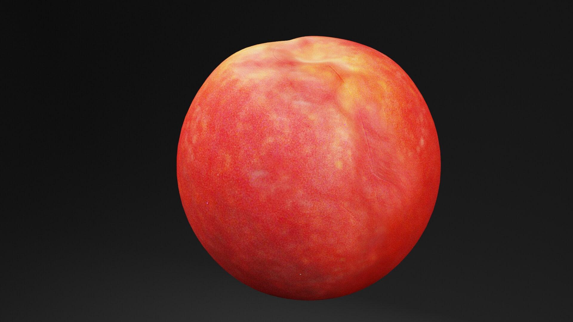 Realistic Peach Fruit - 3D Model by thedazking