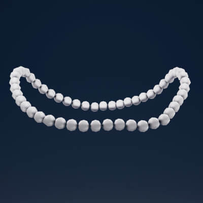 Pearls Necklace - 3D Model by thedazking