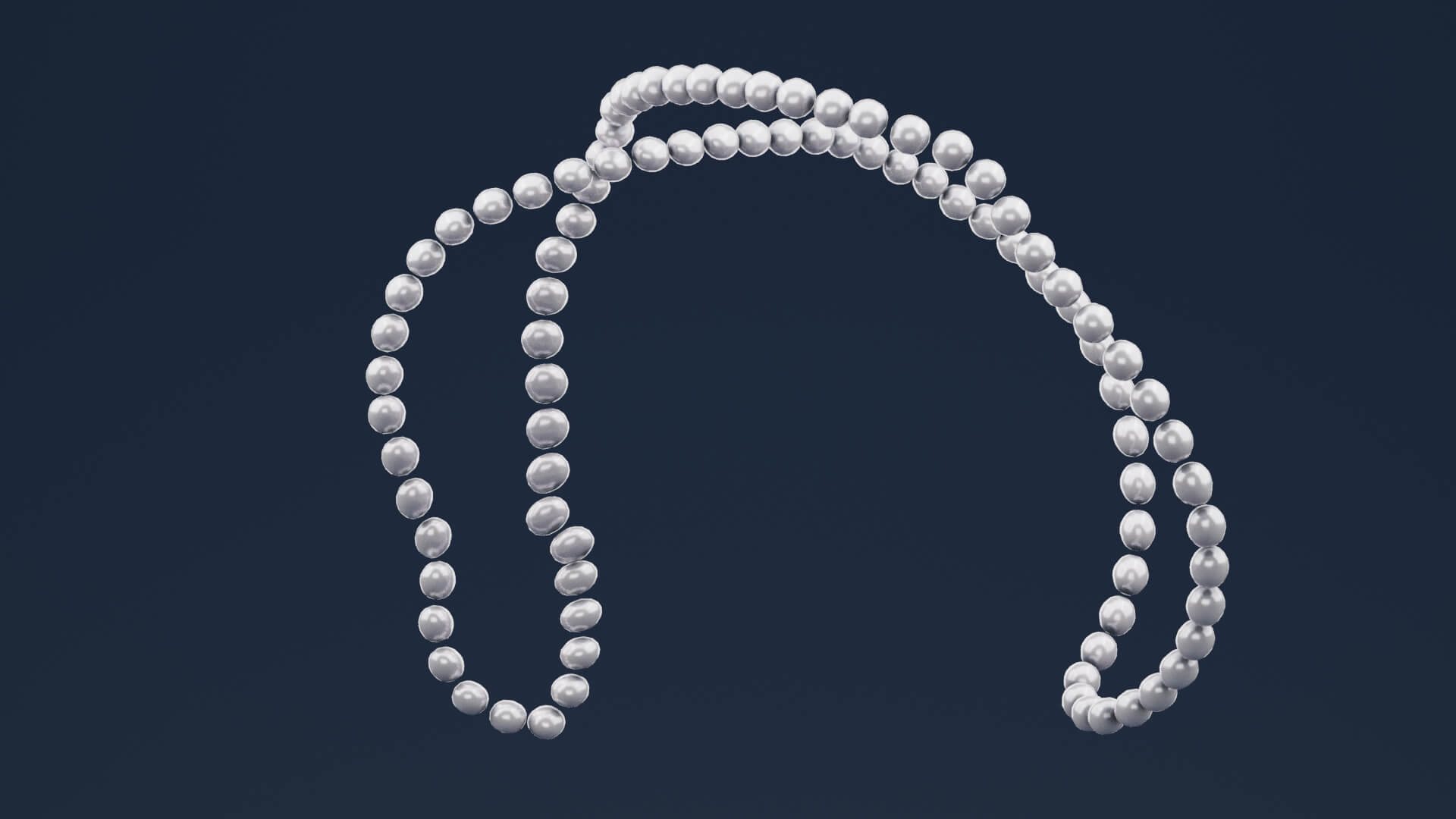 Pearls Necklace - 3D Model by thedazking