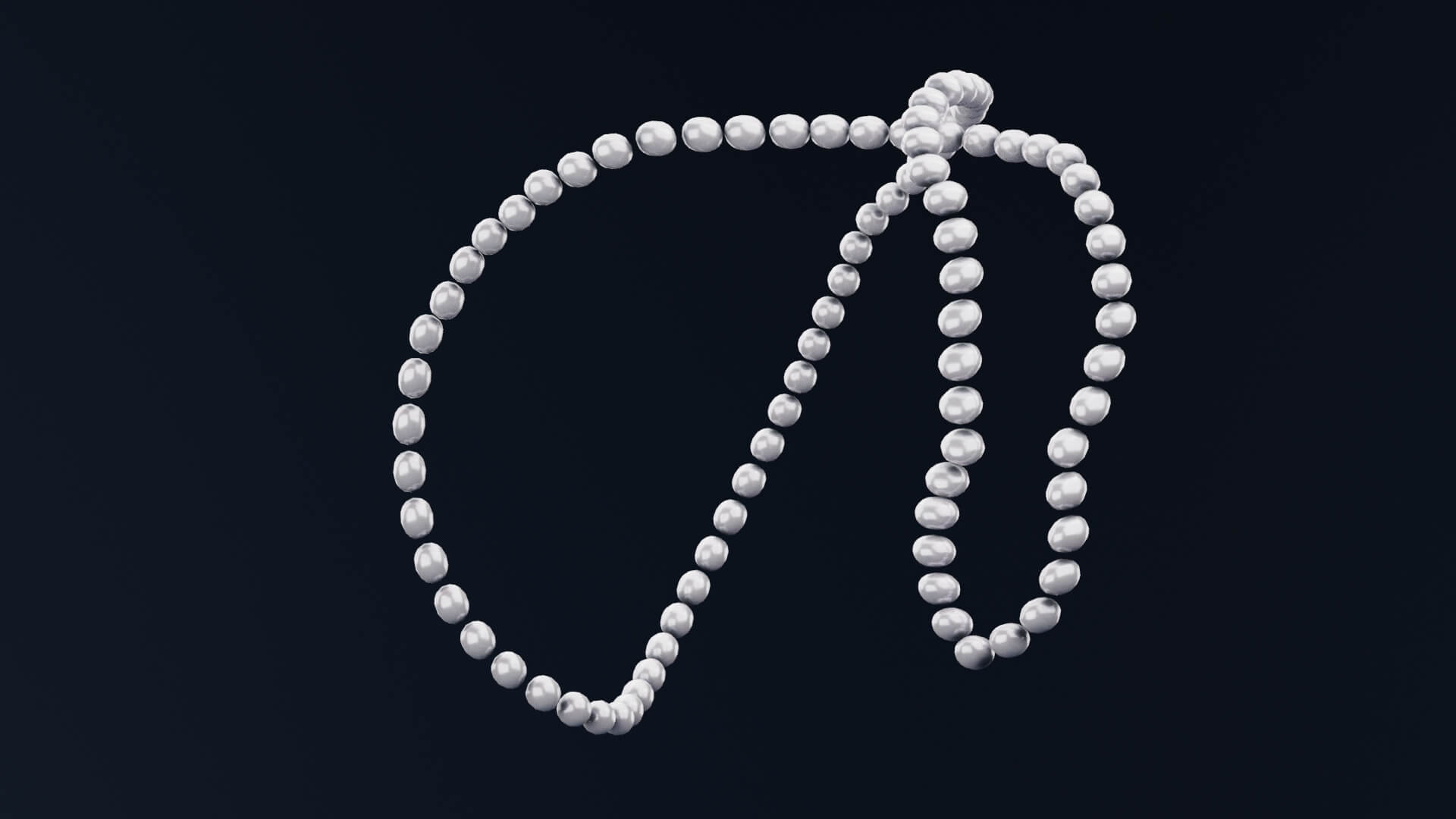 Pearls Necklace - 3D Model by thedazking