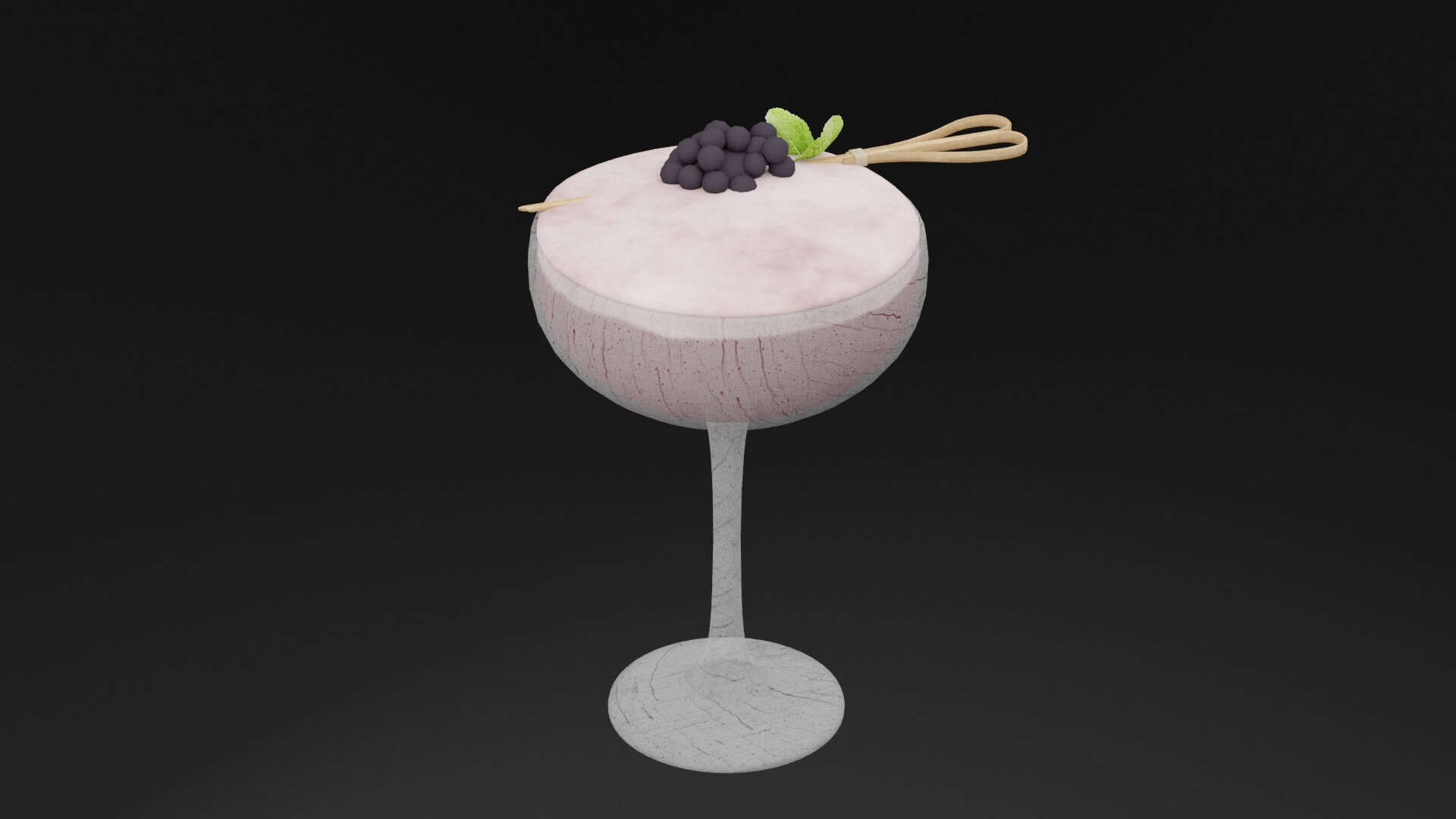 Pink Velvet Drink - 3D Model by thedazking