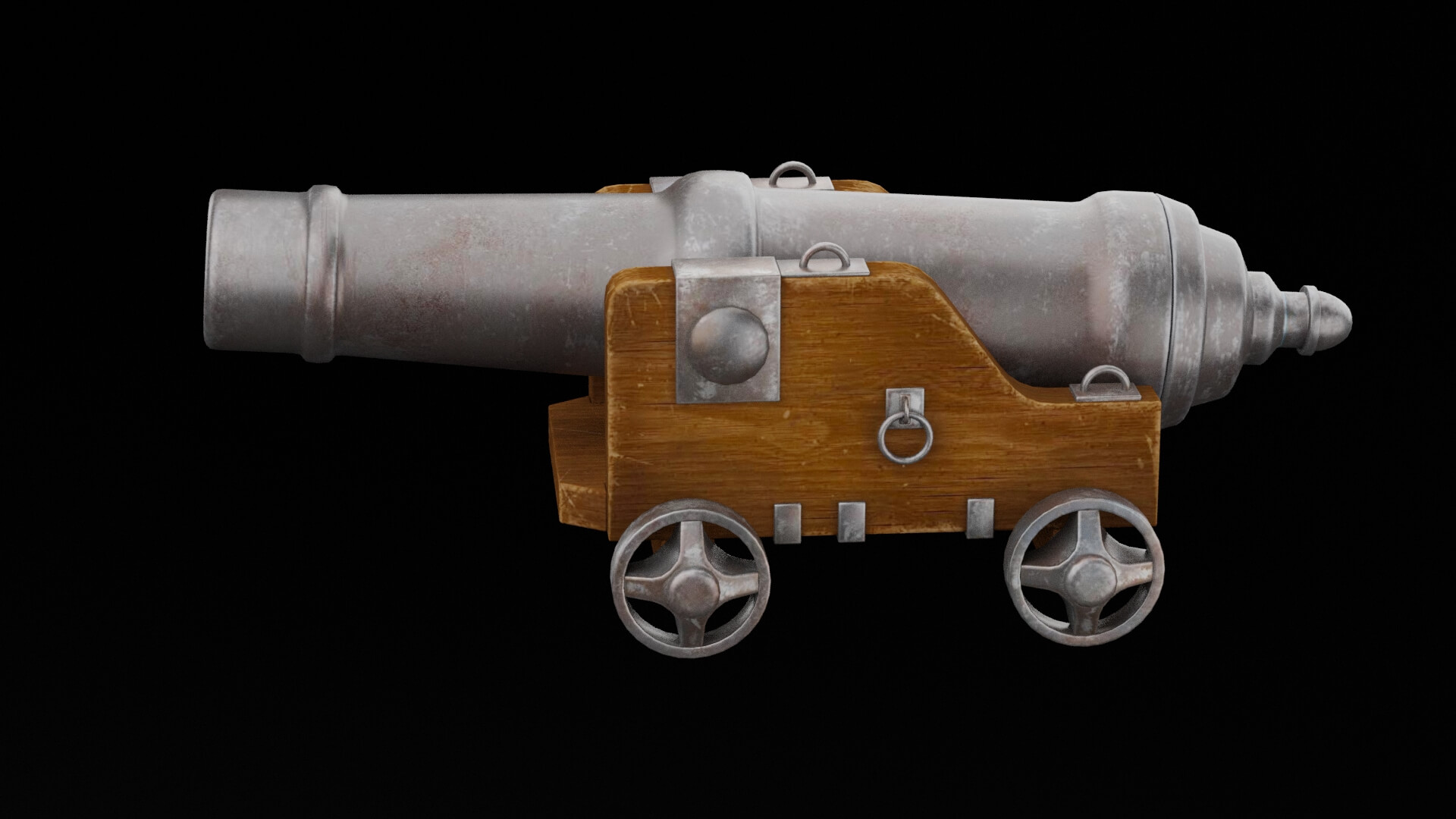 Pirate Cannon - 3D Model by thedazking
