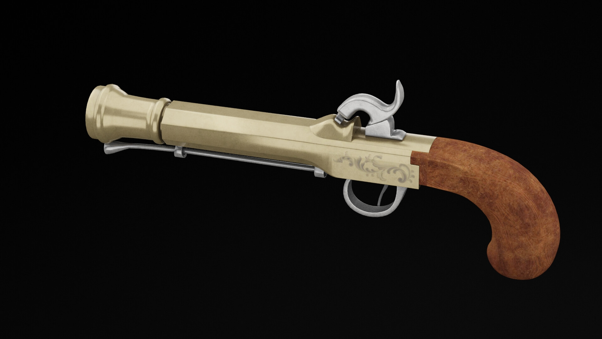 Pirate Hand Gun - 3D Model by thedazking