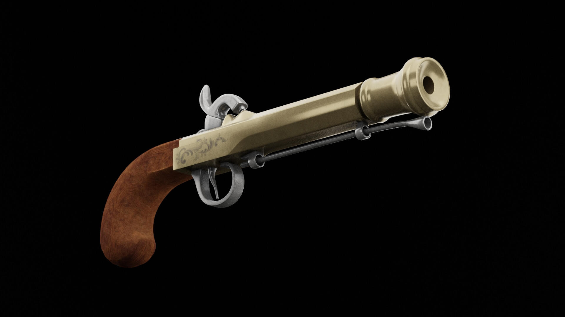 Pirate Hand Gun - 3D Model by thedazking