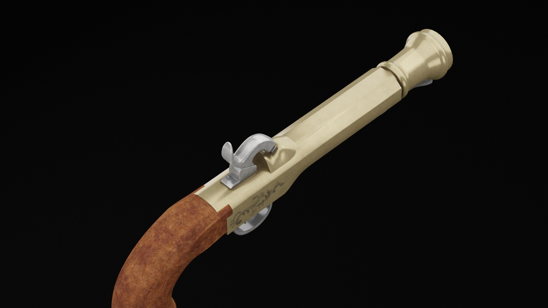 Pirate Hand Gun - 3D Model by thedazking