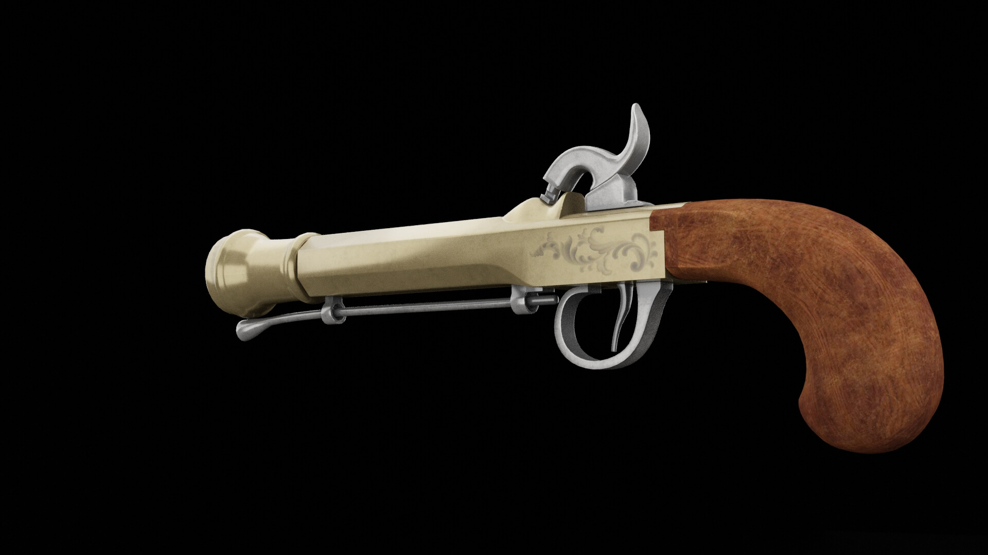 Pirate Hand Gun - 3D Model by thedazking