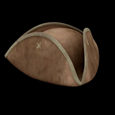 Classic Pirate Hat - 3D Model by thedazking