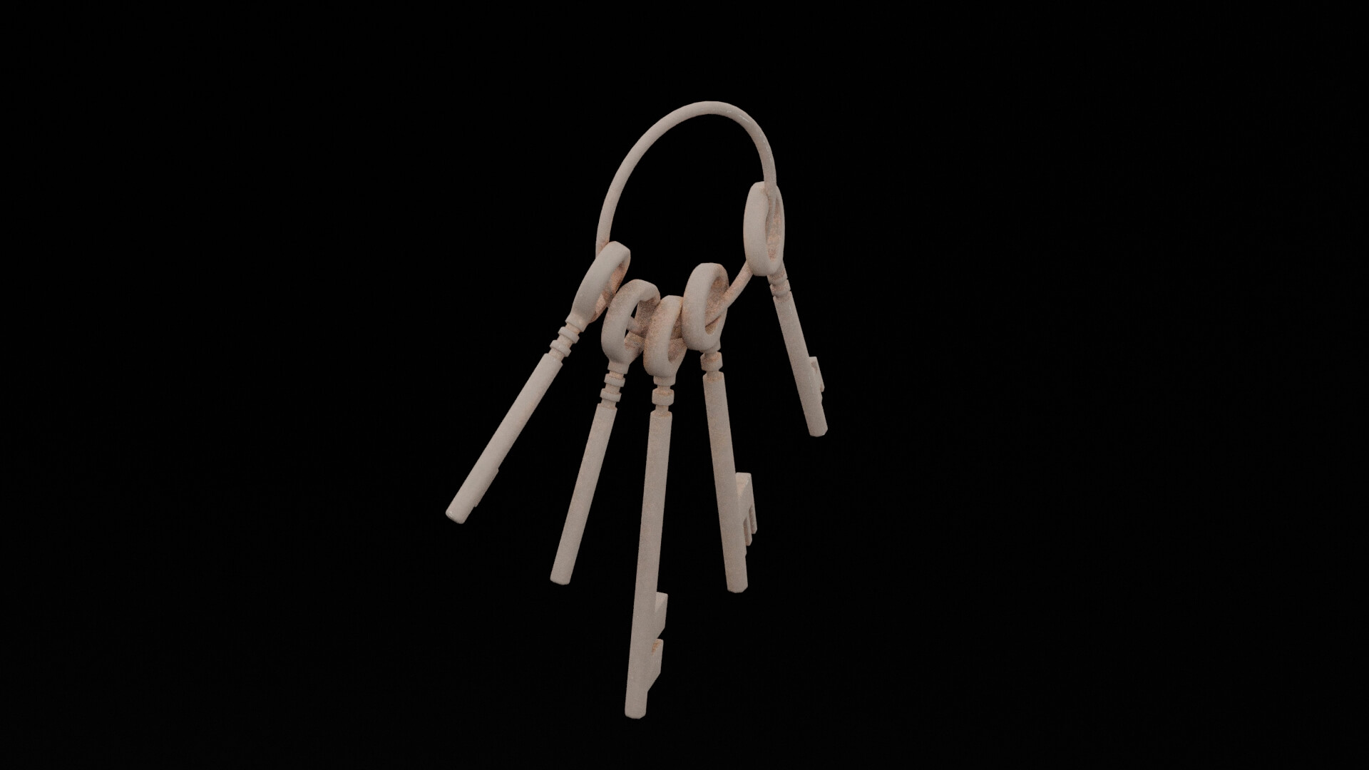 Antique-Style Pirate Keys 3D Model by thedazking