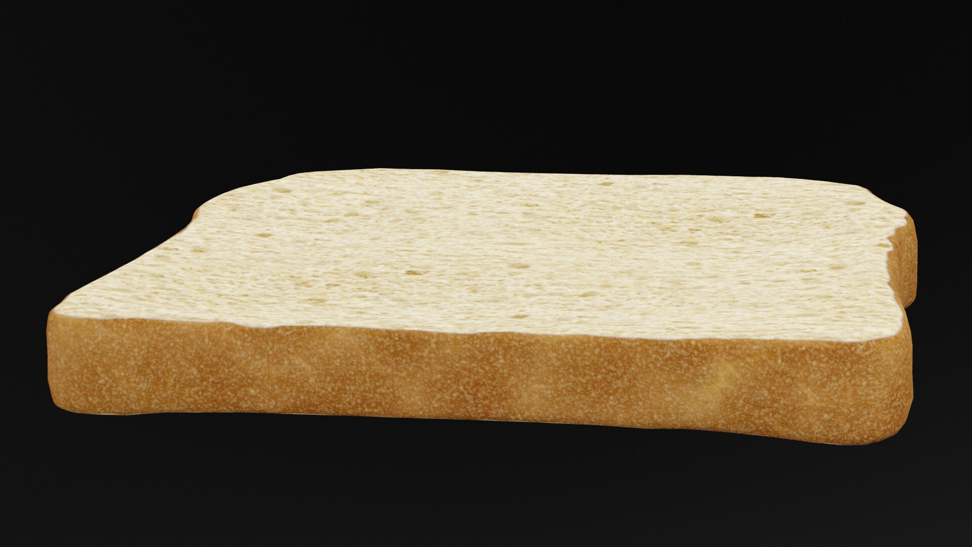 Plain Bread Toast - 3D Model by thedazking