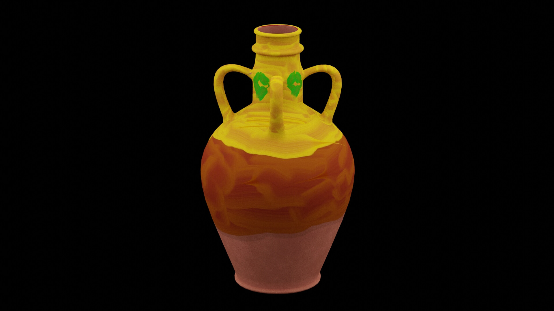 Pottery Two Handles - 3D Model by thedazking
