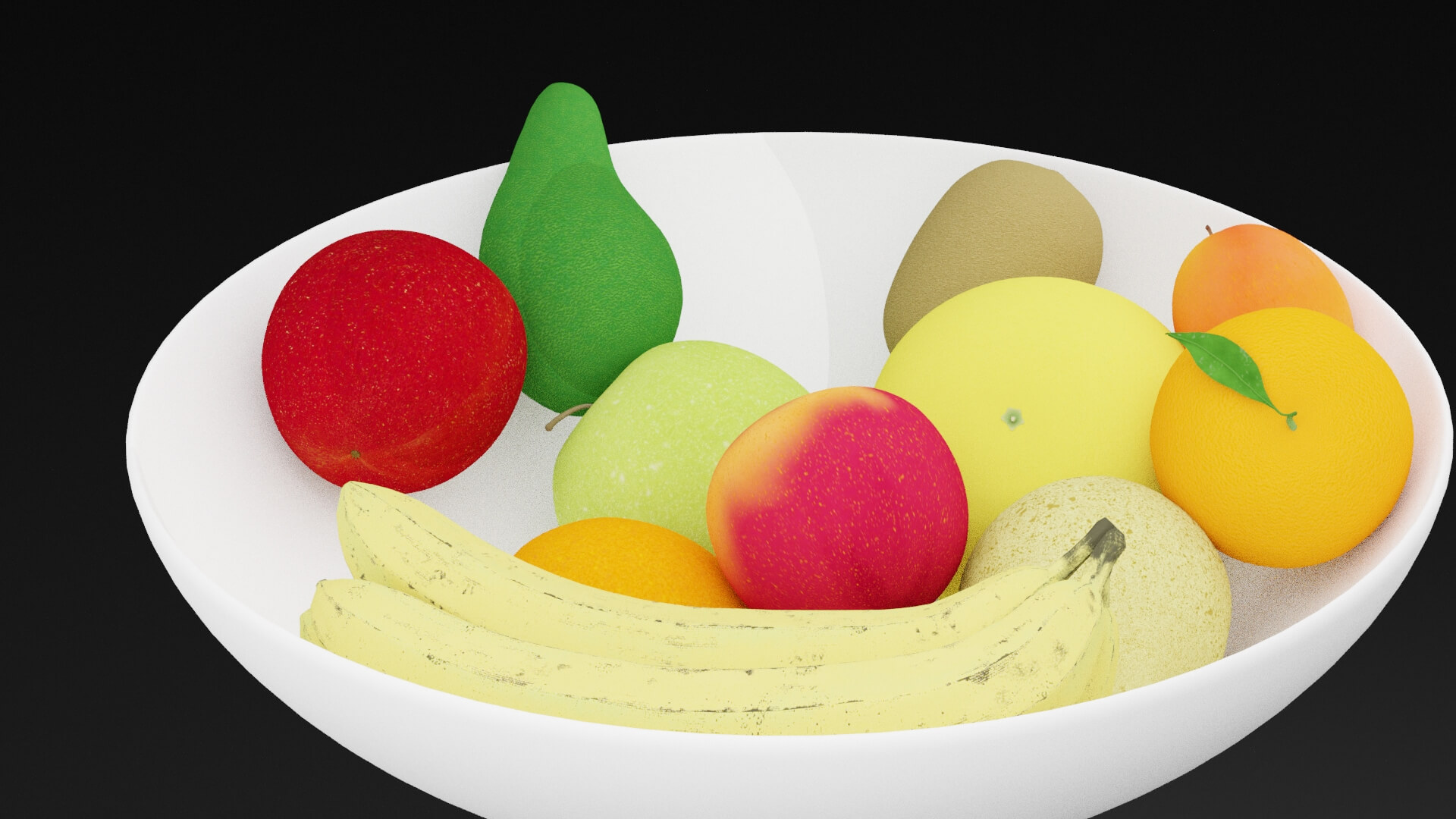 Random Fruit Bowl - 3D Model by thedazking