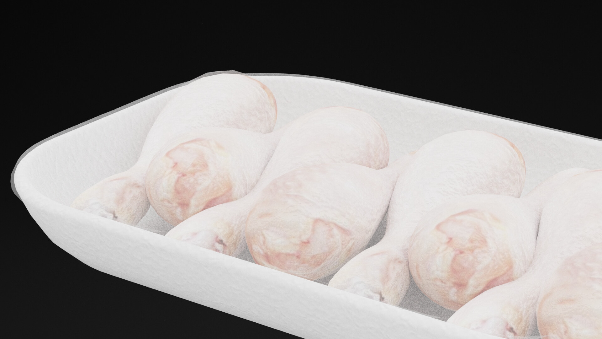 Raw Chicken Legs - 3D Model by thedazking