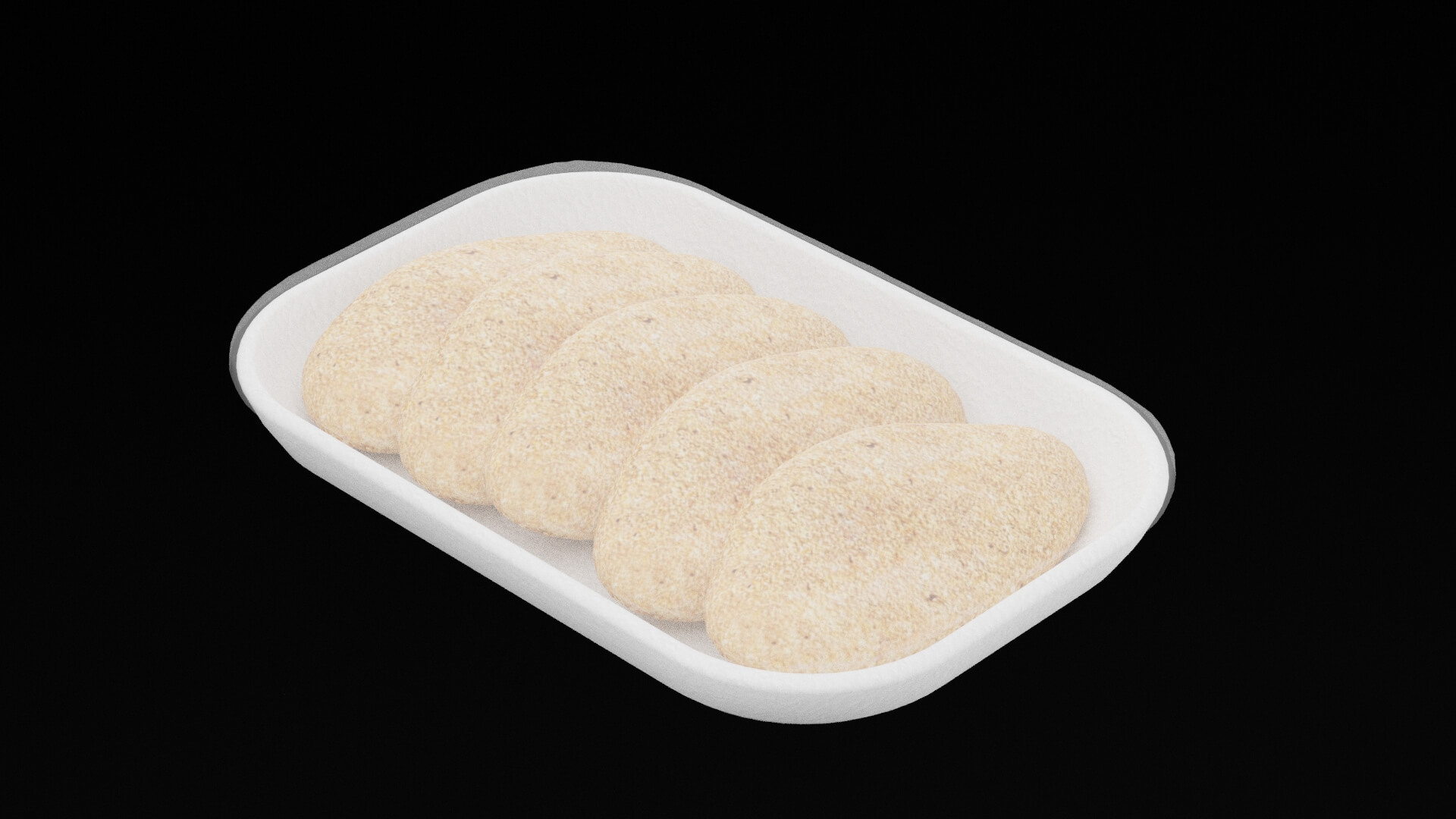 Raw Cutlets Meat - 3D Model by thedazking