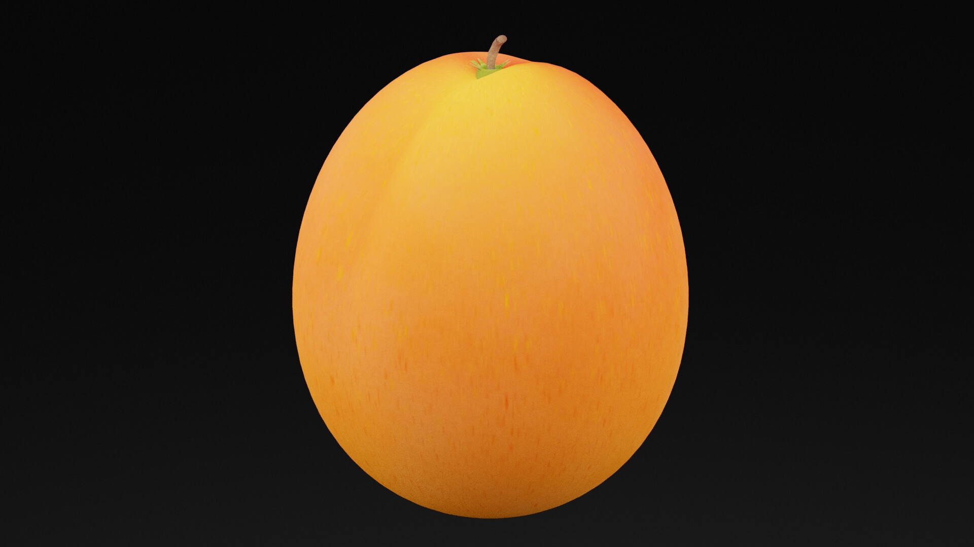 Realistic Apricot - 3D Model by thedazking