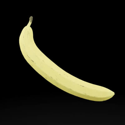 Realistic Banana - 3D Model by thedazking