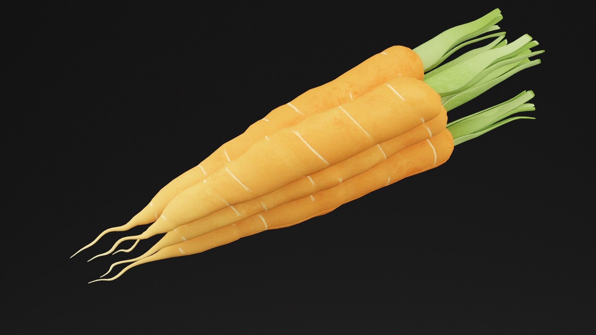 Realistic Carrot Stack - 3D Model by thedazking