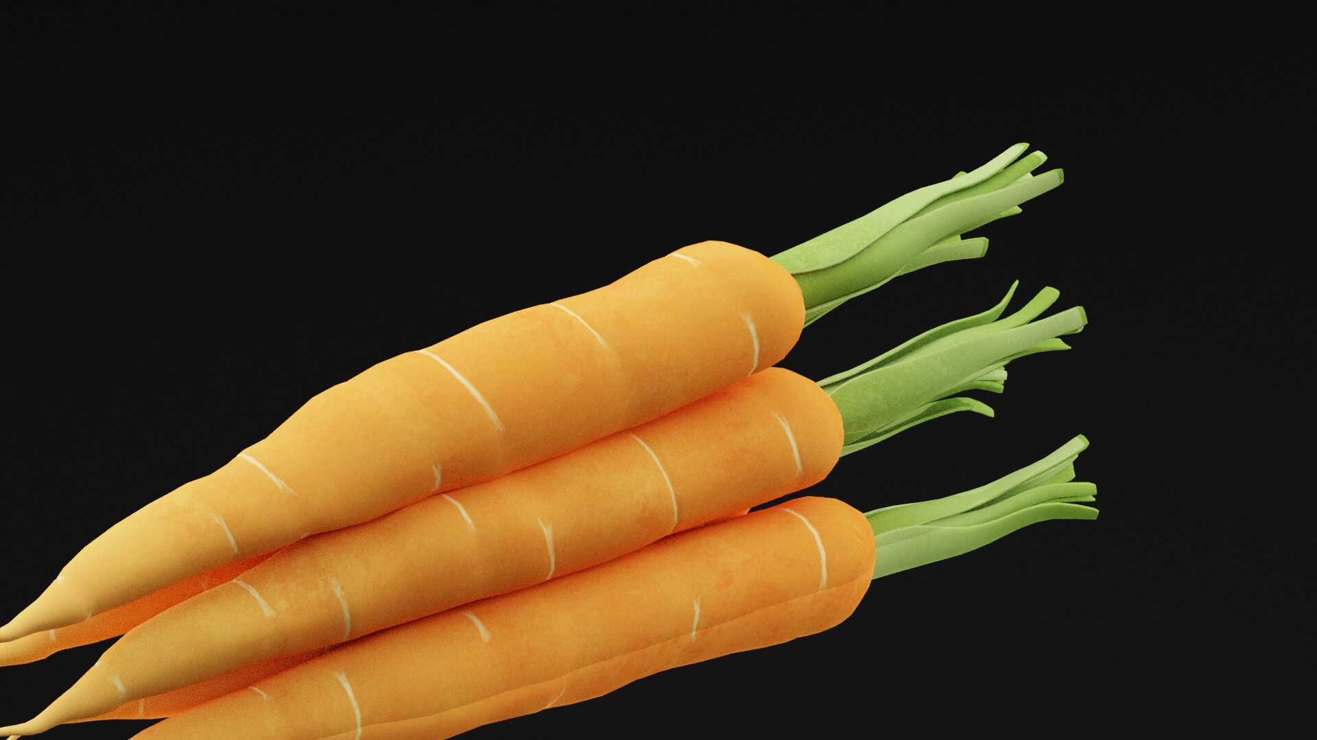 Realistic Carrot Stack - 3D Model by thedazking