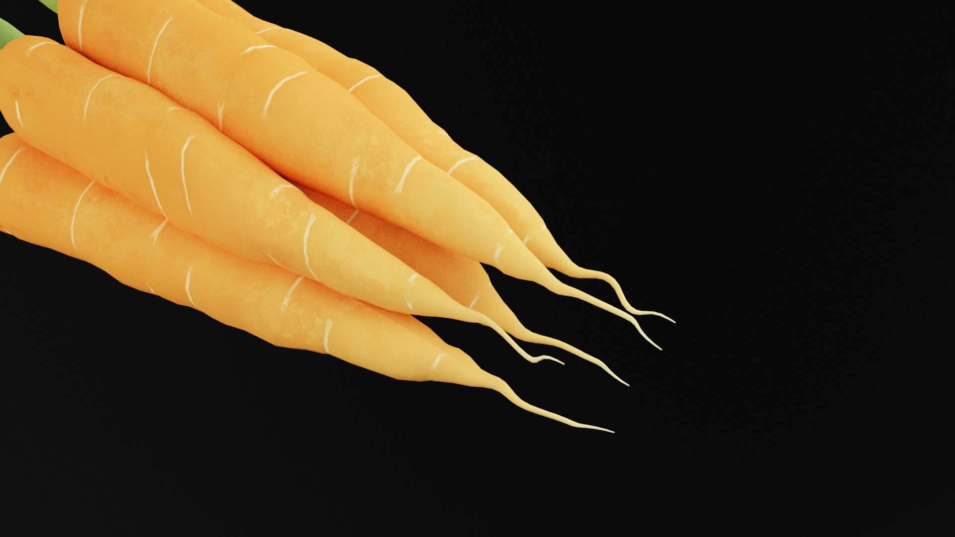 Realistic Carrot Stack - 3D Model by thedazking