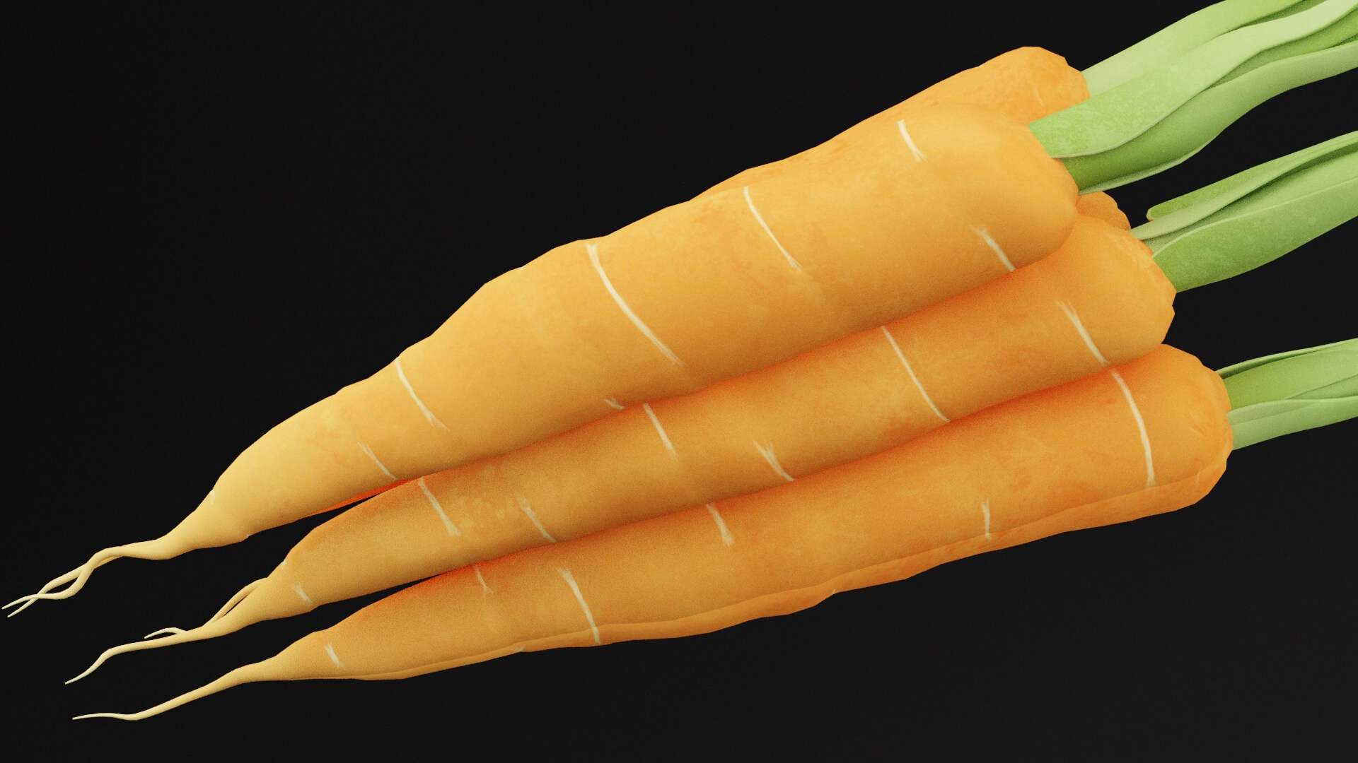 Realistic Carrot Stack - 3D Model by thedazking