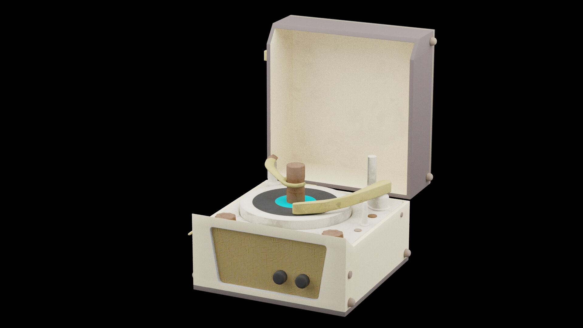 Record Player - 3D Model by thedazking