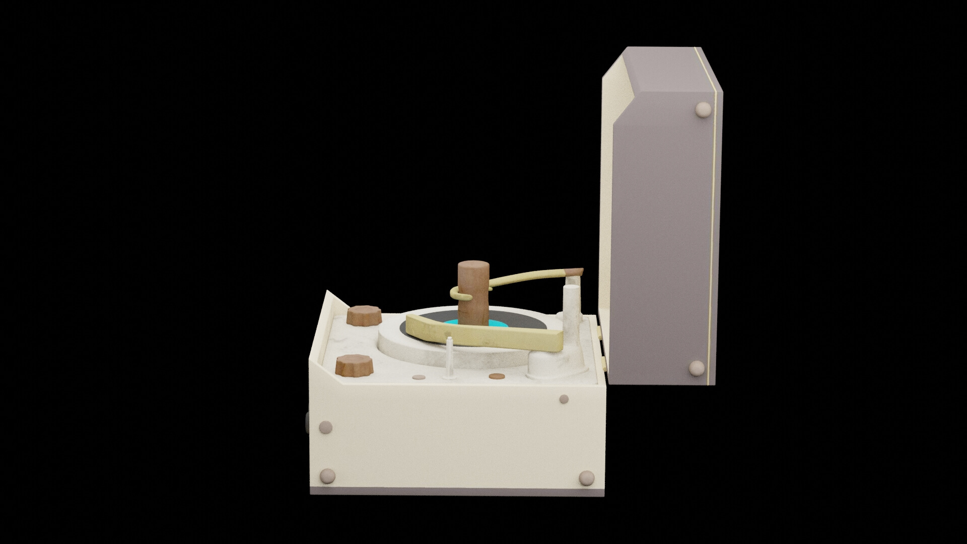 Record Player - 3D Model by thedazking