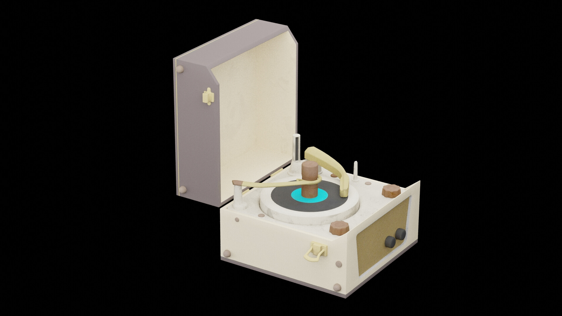 Record Player - 3D Model by thedazking