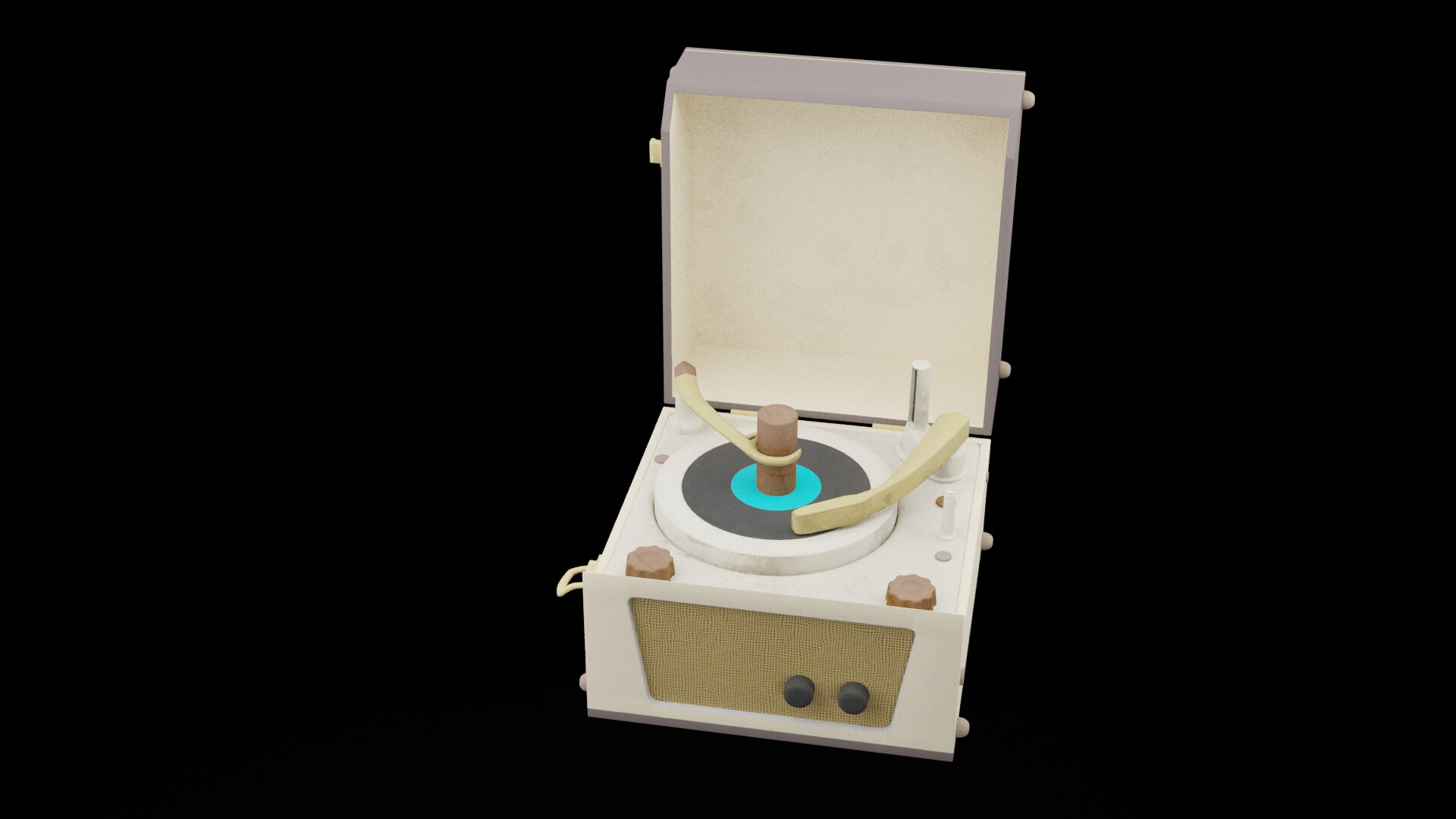 Record Player - 3D Model by thedazking