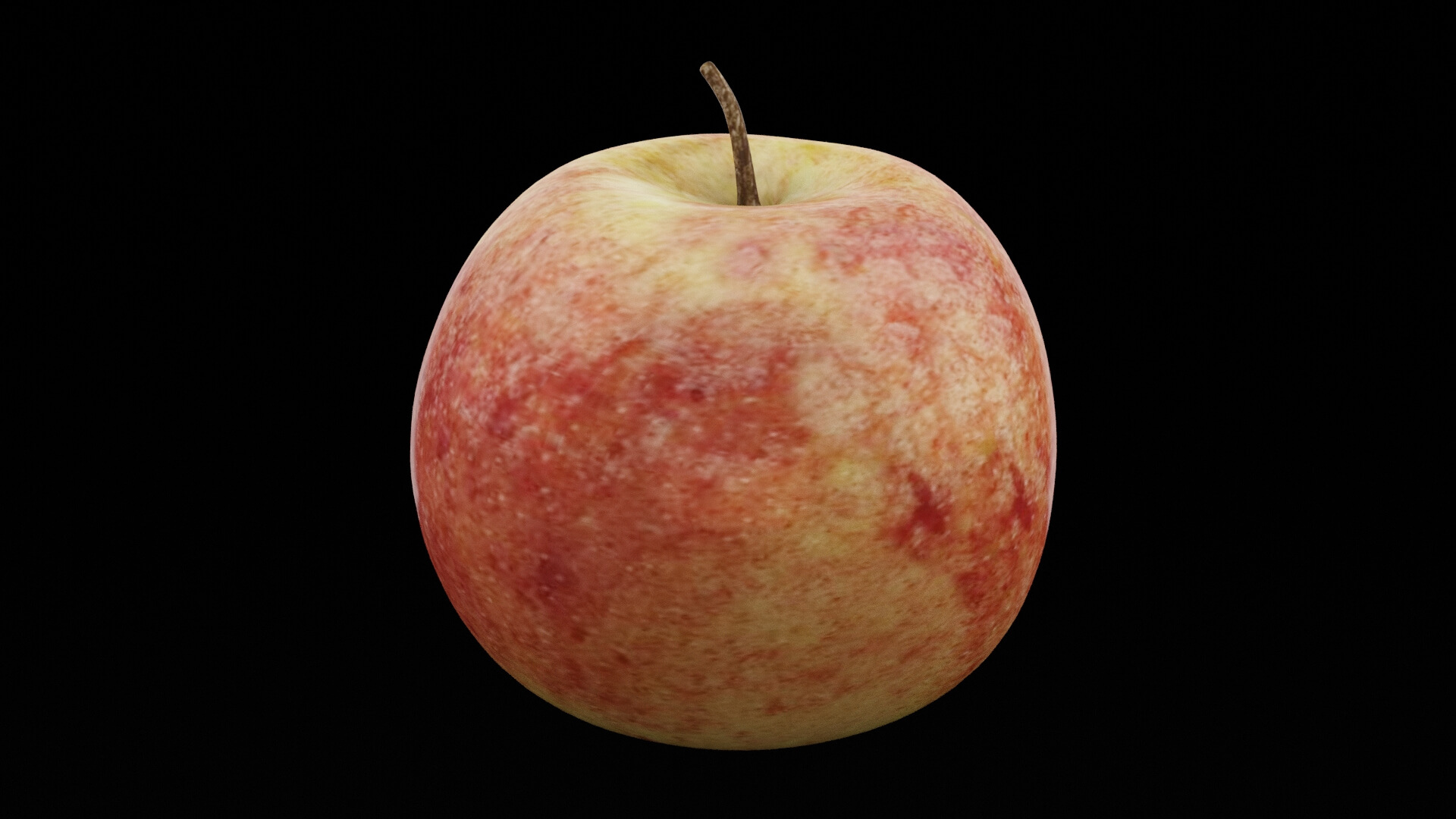 Red Apple Fruit - 3D Model by thedazking