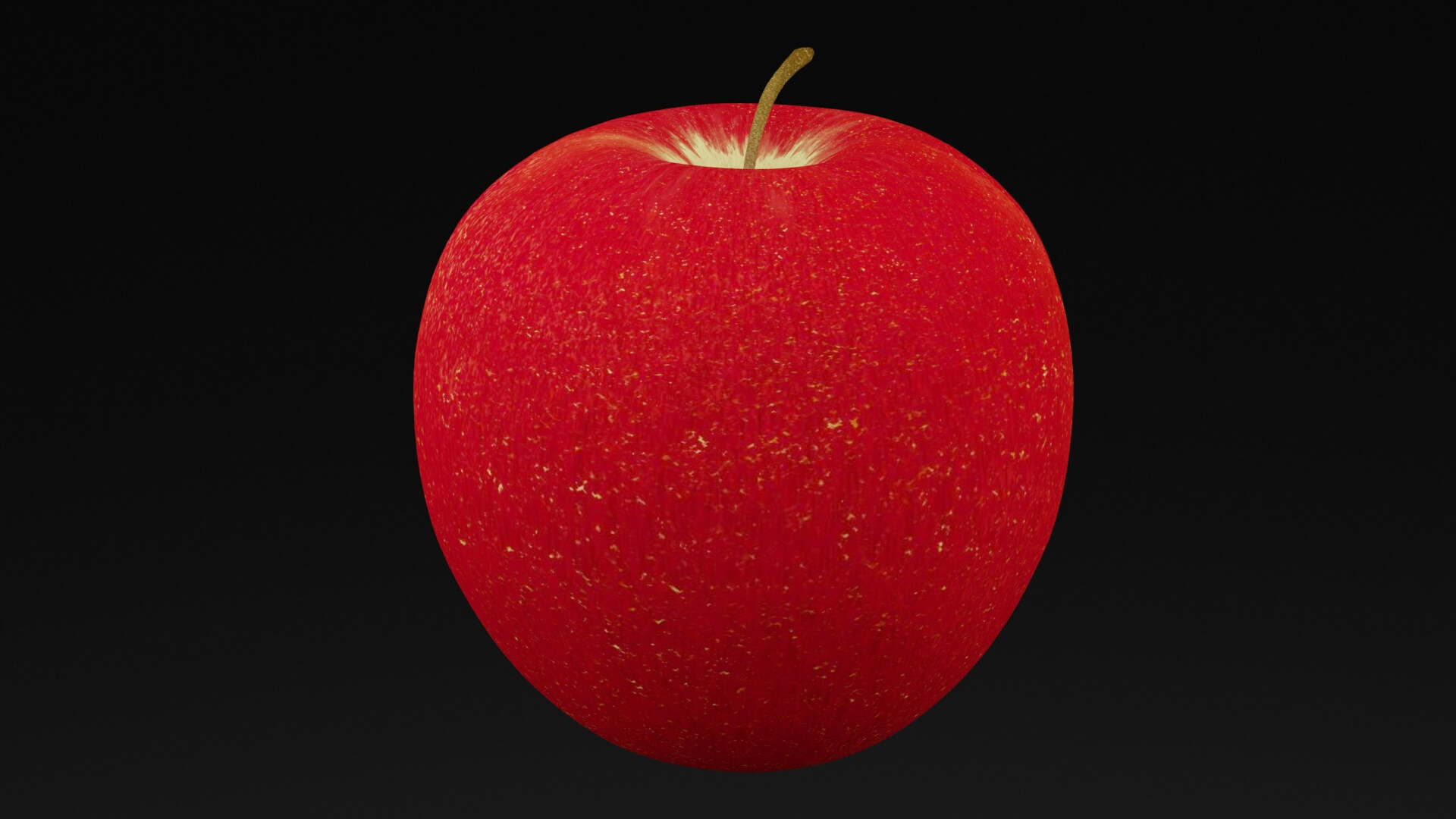 Realistic Red Apple - 3D Model by thedazking