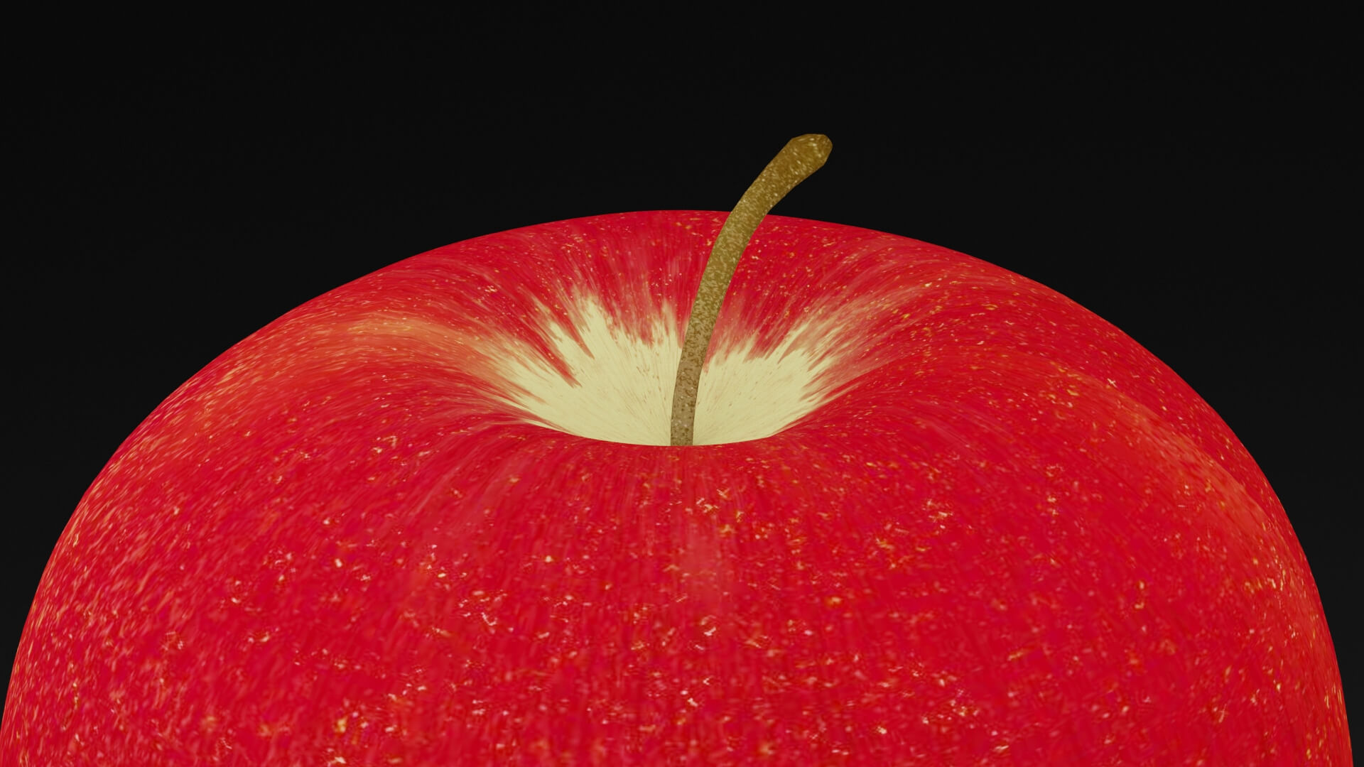 Realistic Red Apple - 3D Model by thedazking