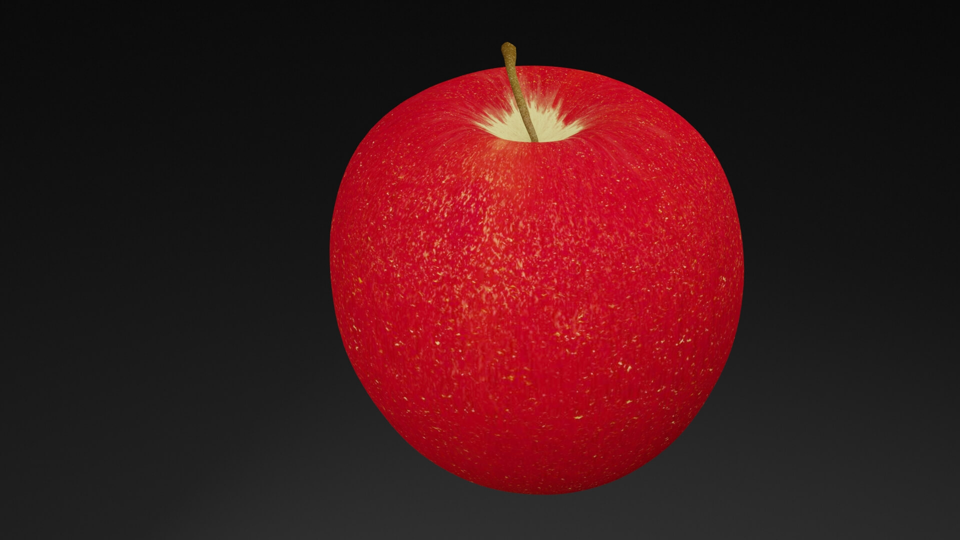 Realistic Red Apple - 3D Model by thedazking
