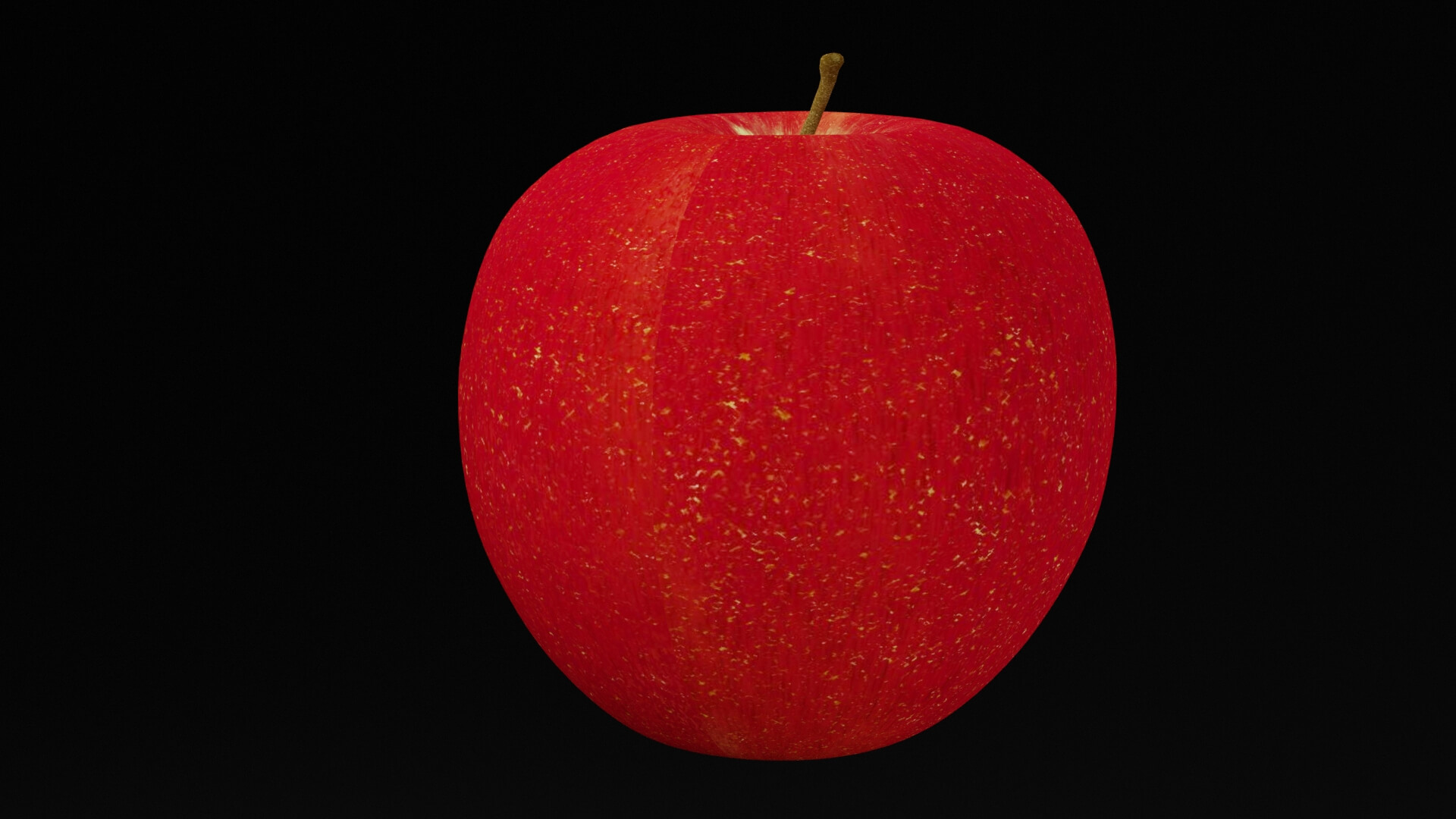 Realistic Red Apple - 3D Model by thedazking