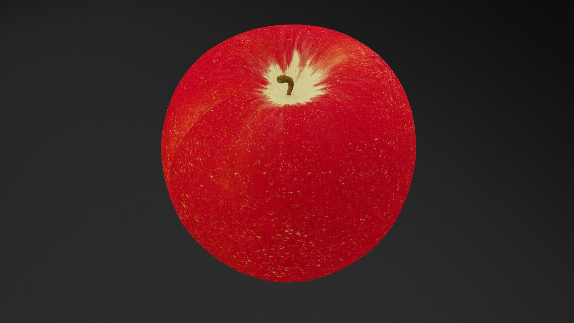 Realistic Red Apple - 3D Model by thedazking