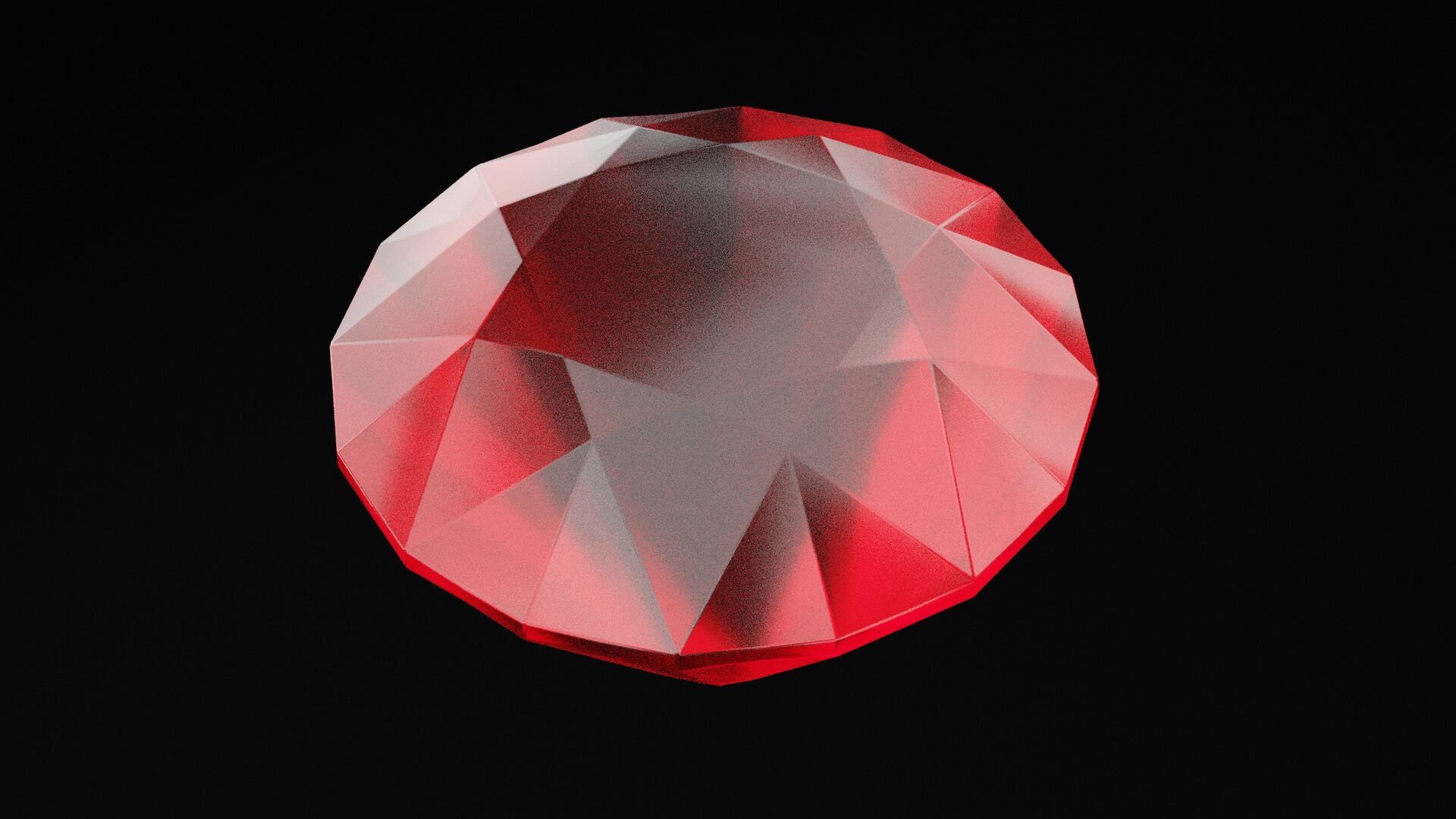 Realistic Red Diamond - 3D Model by thedazking