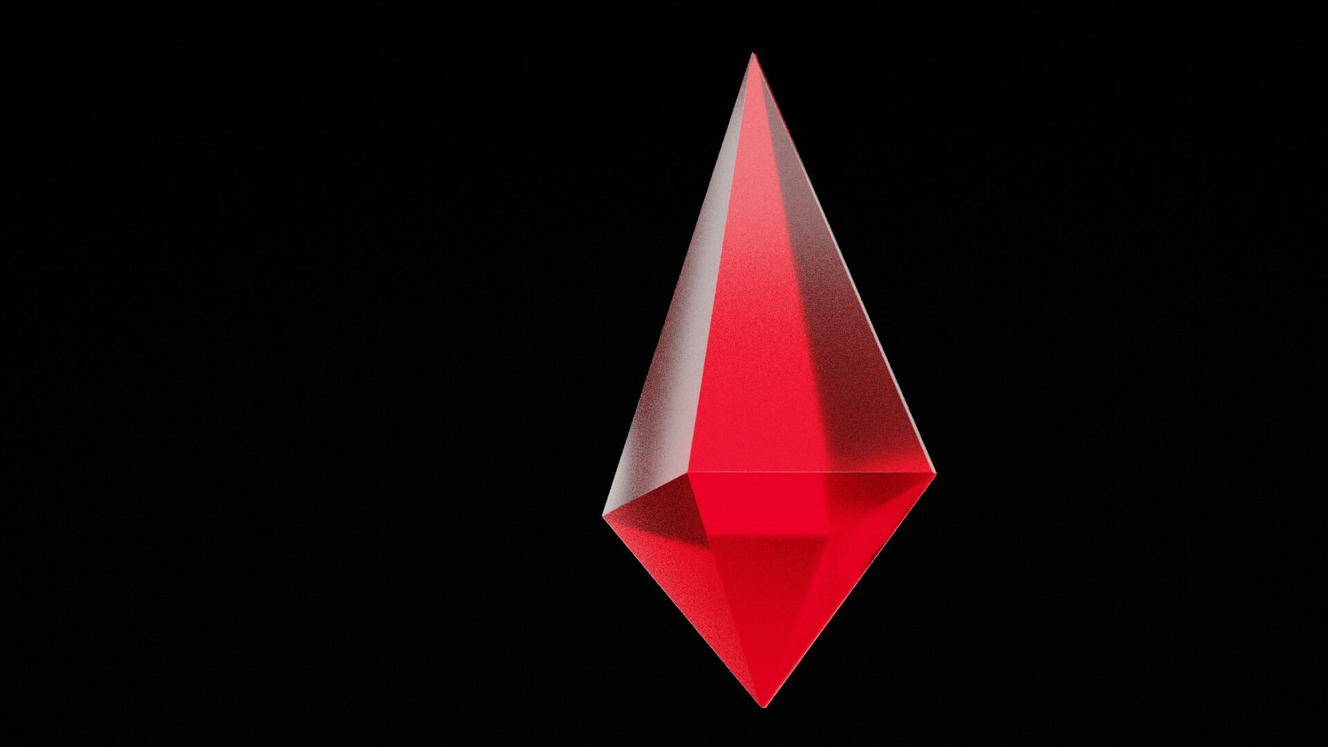 Radiant Red Gem - 3D Model by thedazking