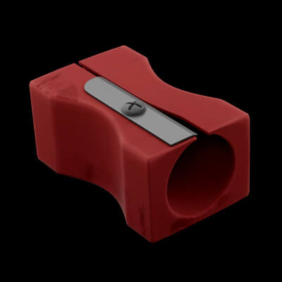Red Sharpener - 3D Model by thedazking