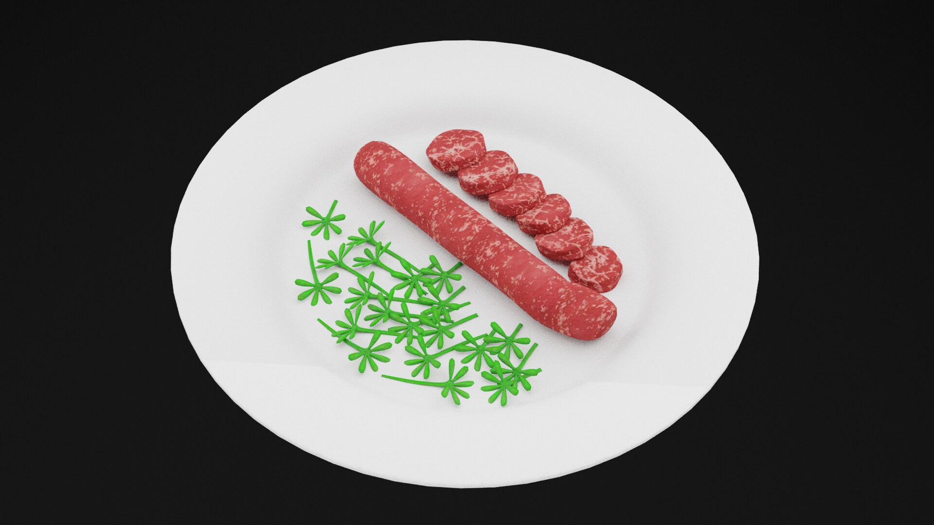 Rendeir Sausage - 3D Model by thedazking