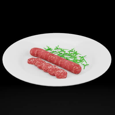 Rendeir Sausage - 3D Model by thedazking