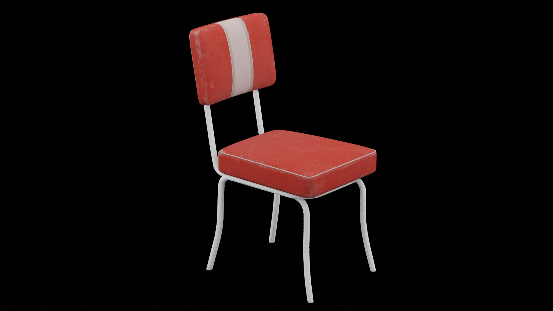 Retro Diner Chair - 3D Model by thedazking