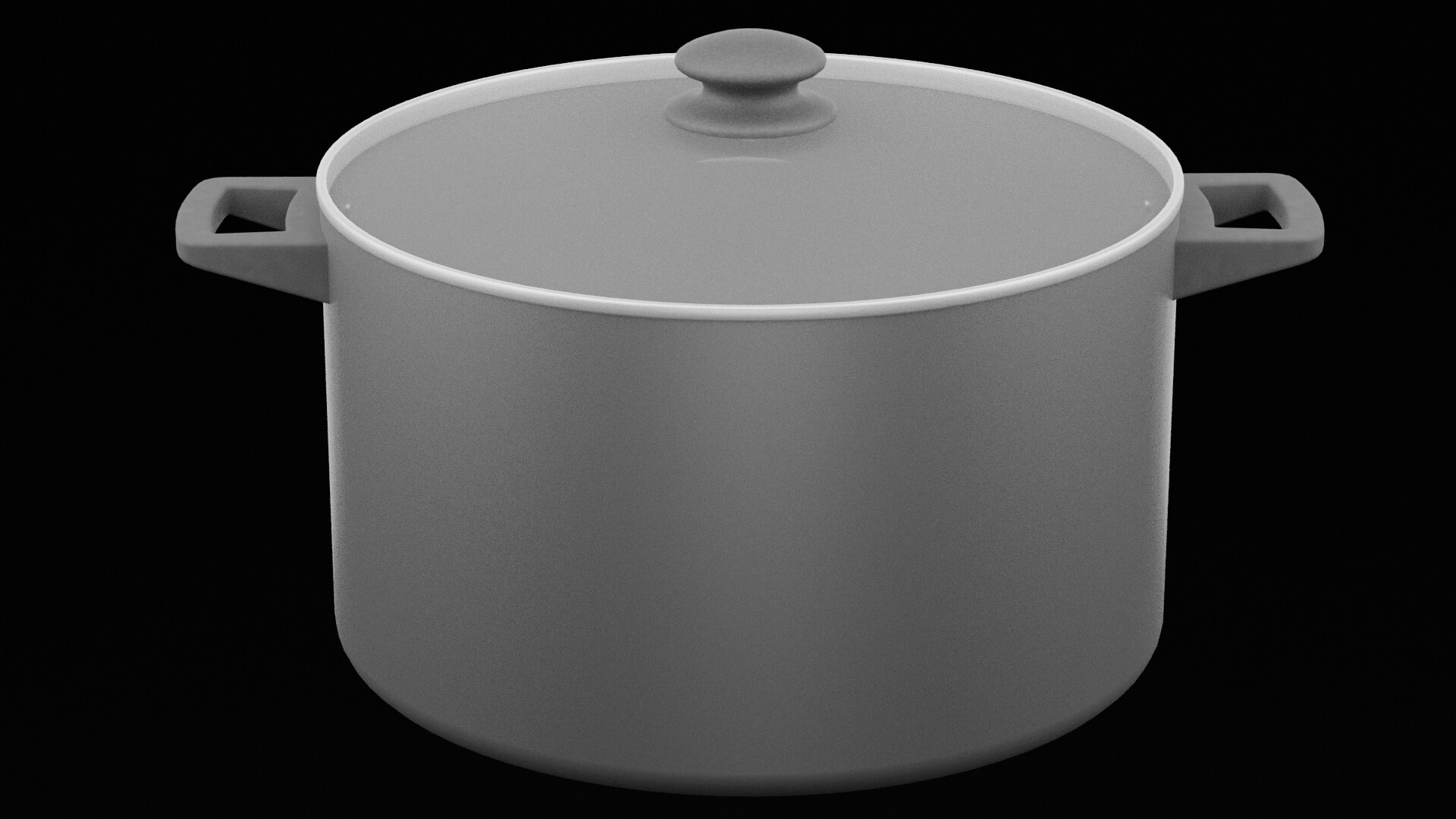 Rice Cooker Pan With Lid - 3D Model by thedazking