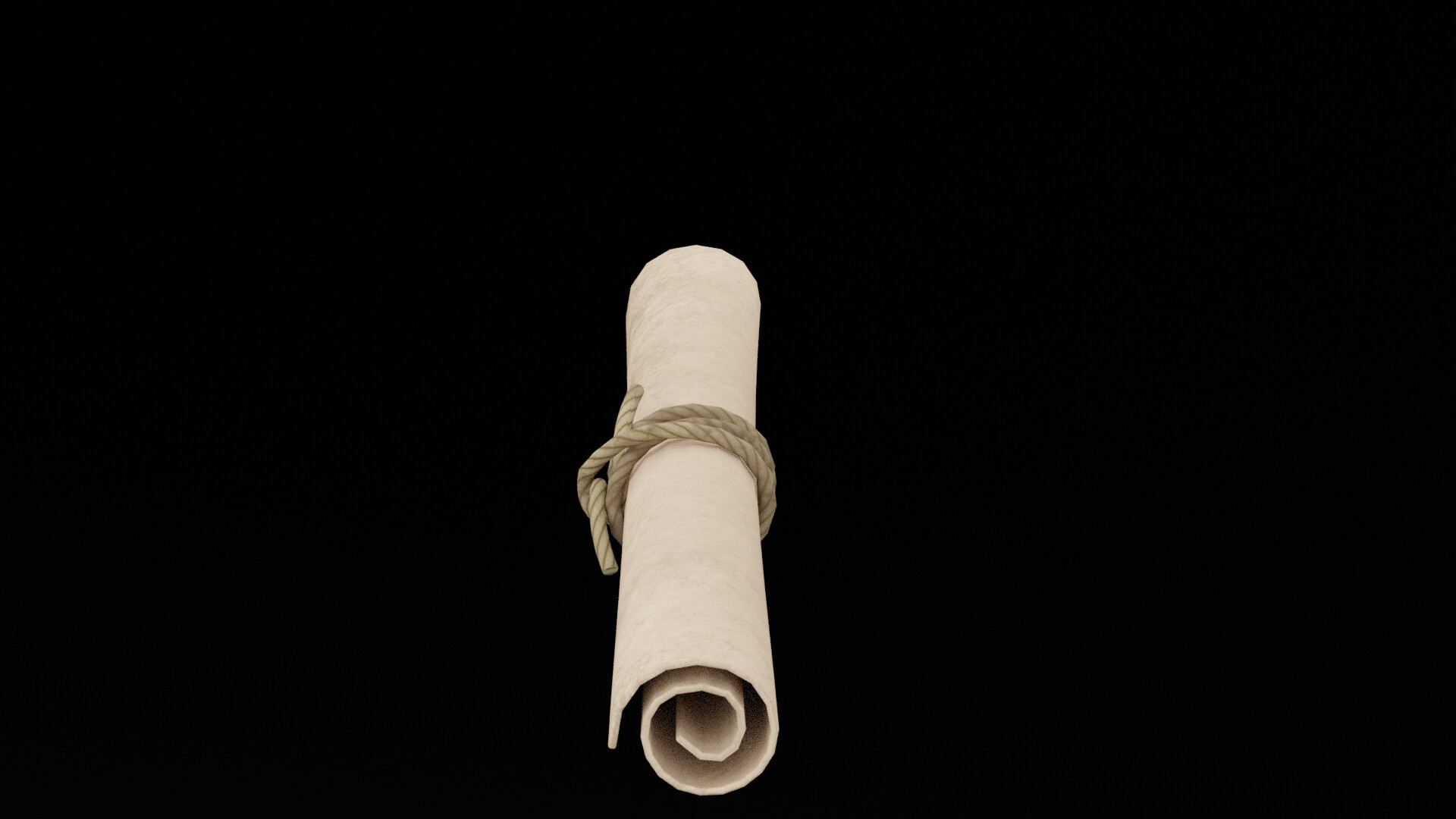 Ancient Rolled Scroll - 3D Model by thedazking